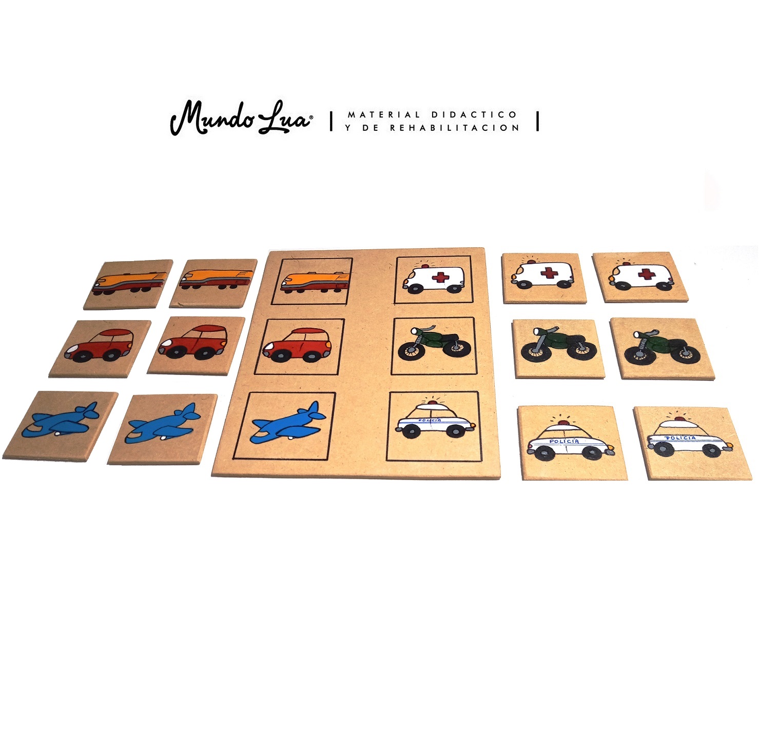 TRANSPORTES: LOTERÍA MEMORIA • Mundo Lua