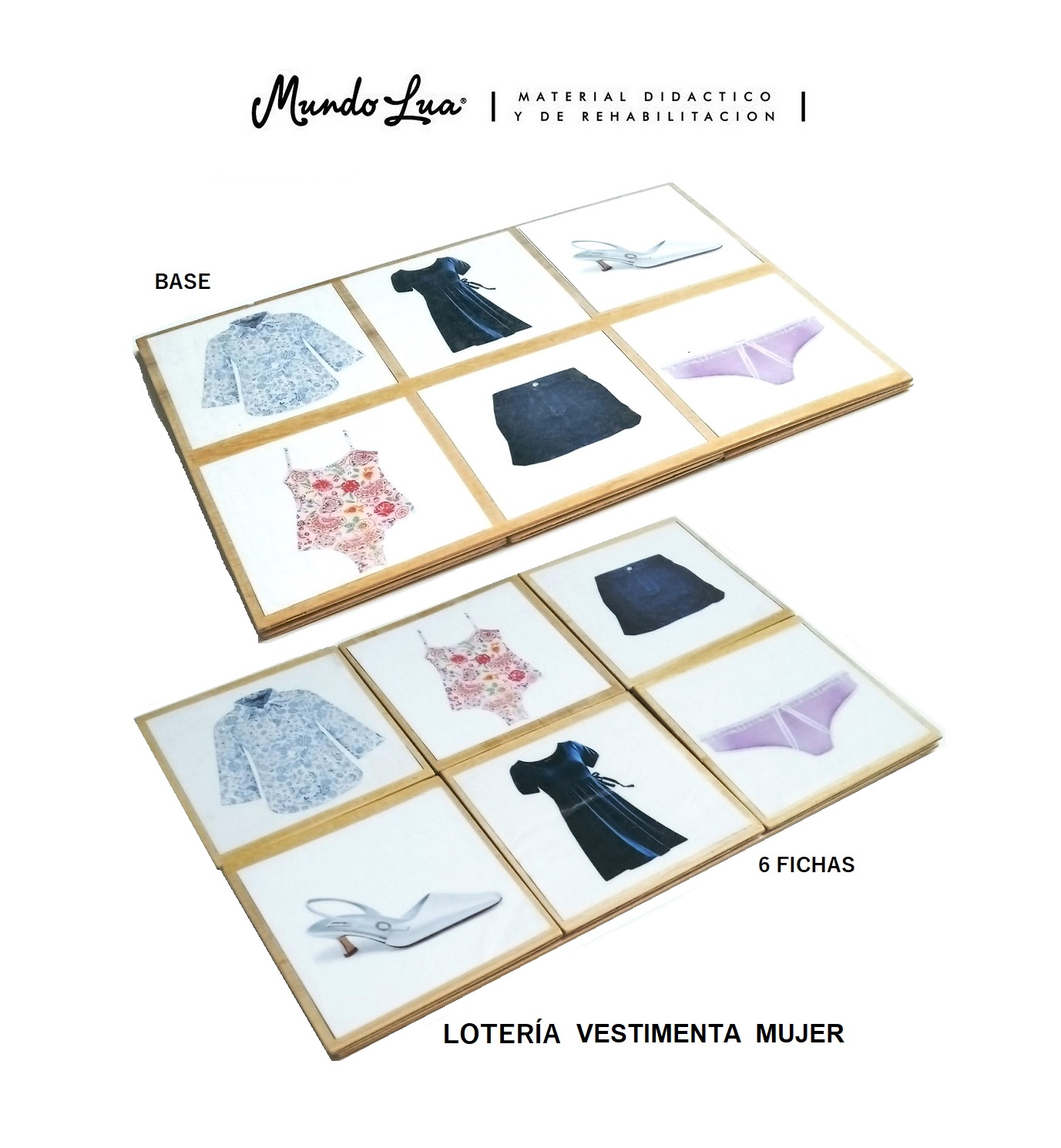 VESTIMENTAS DE MUJER: LOTERÍA CON FOTOS • Mundo Lua